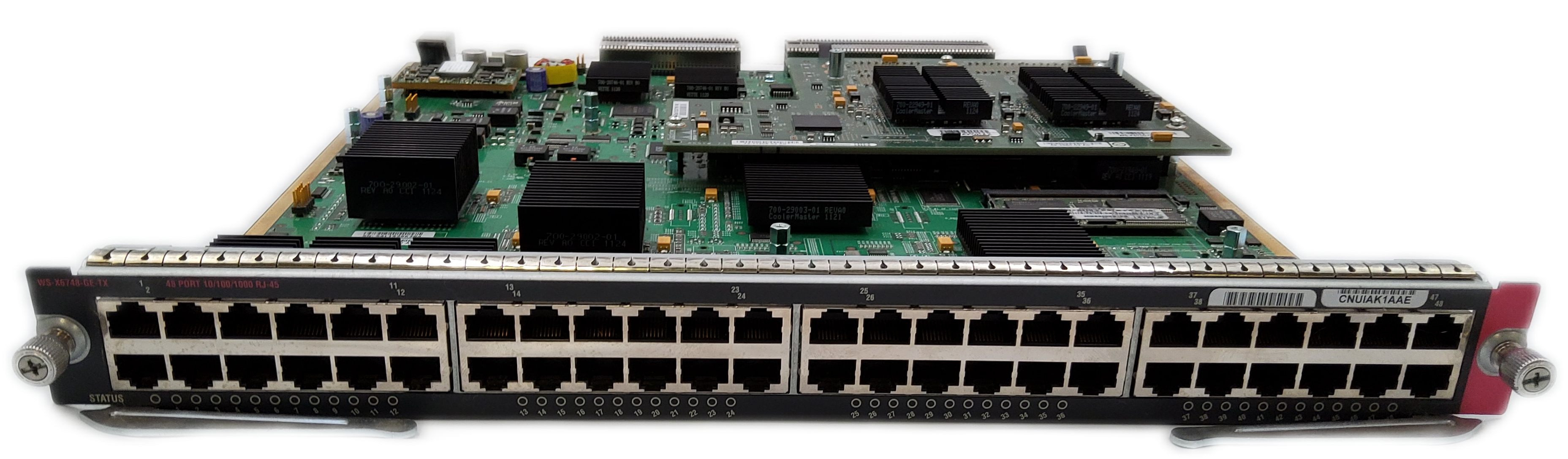 Cisco WS-X6748-GE-TX 48-Port Gigabit Ethernet Line Card Catalyst Switch ...